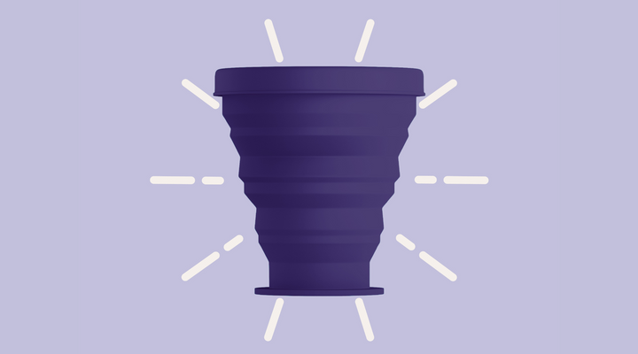 How to use a Mooncup Cleaning Pot with sterilising solution