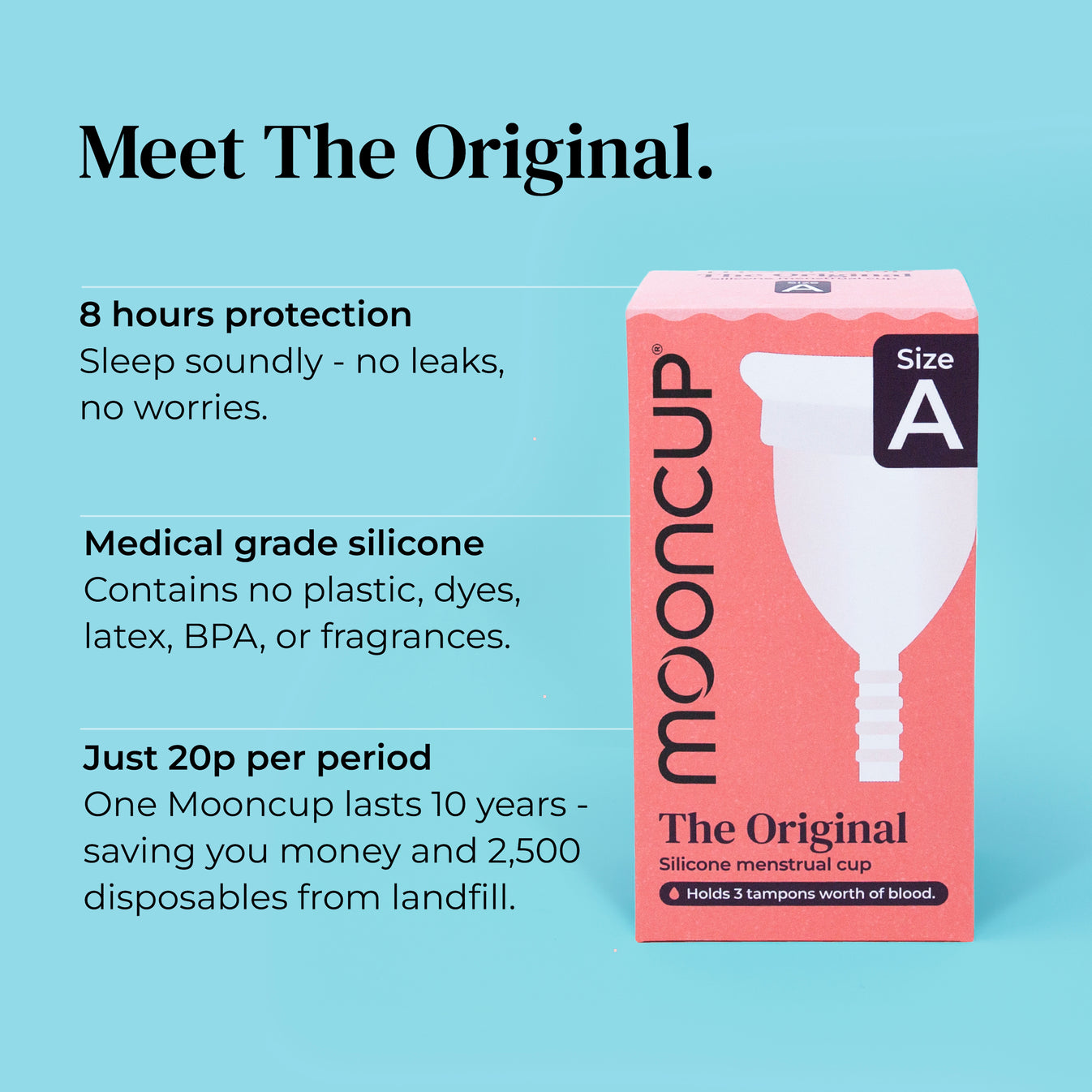 The Mooncup Original Menstrual Cup | Reusable Period Care